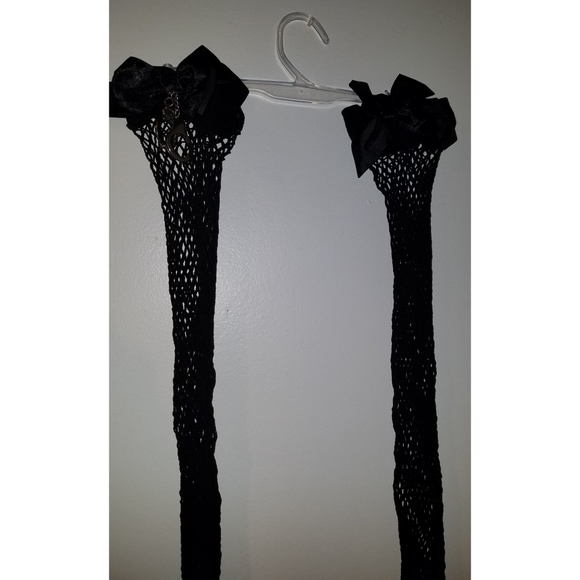 Hot Topic | Accessories | Hot Topic Thigh High Handcuff Fishnets | Poshmark